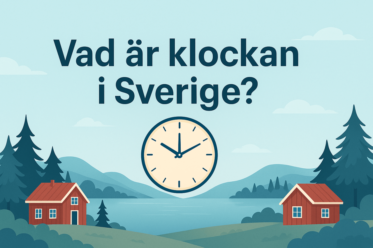 Vad är klockan i Sverige? – MinaCookies