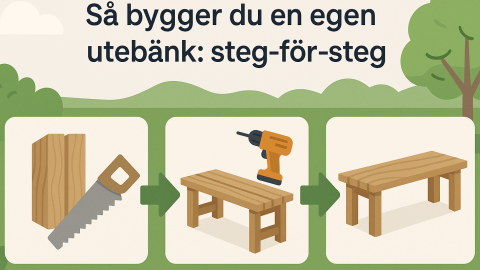 Så bygger du en egen utebänk: steg-för-steg – MinaCookies