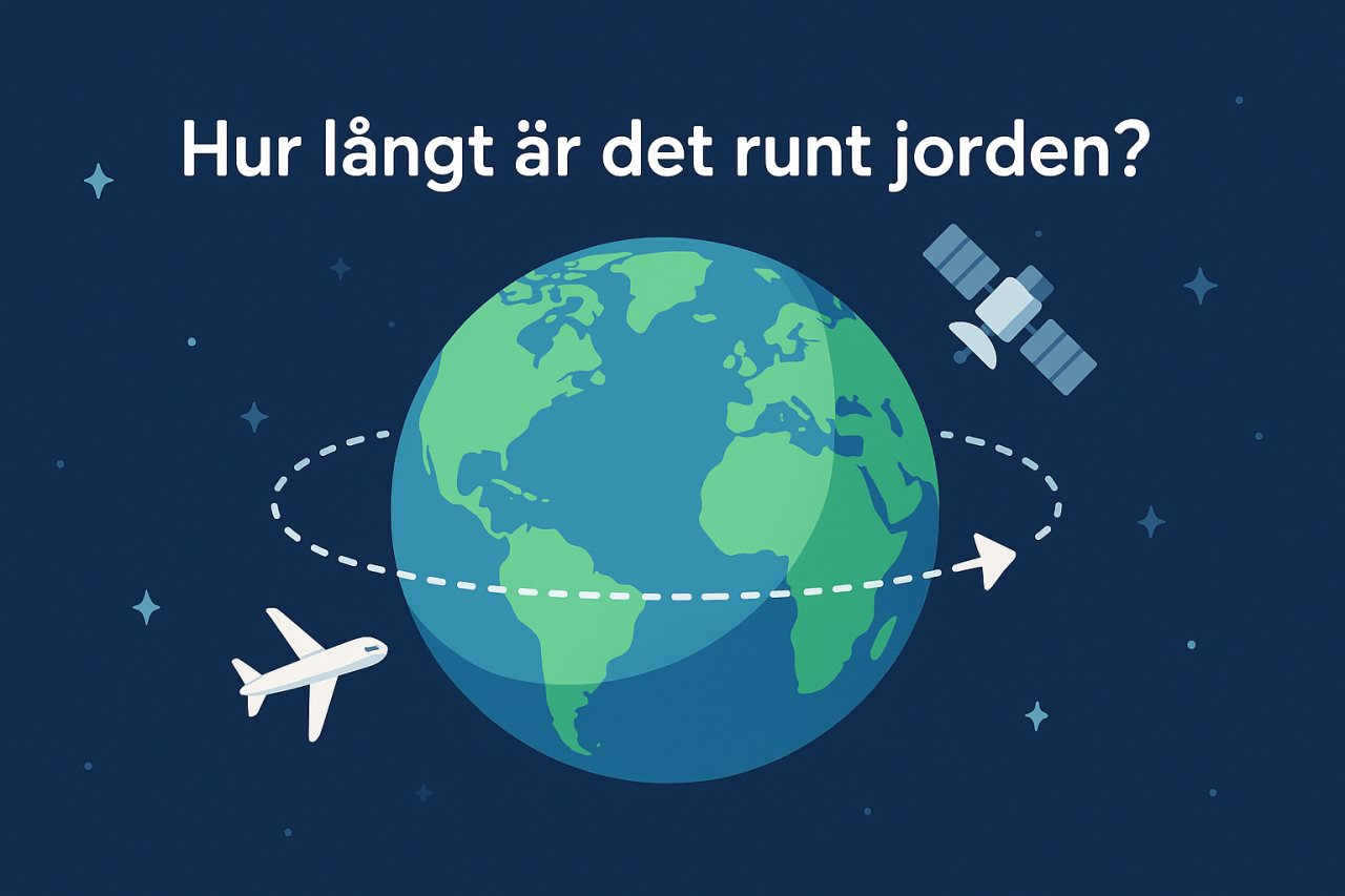 Hur långt är det runt jorden? – MinaCookies